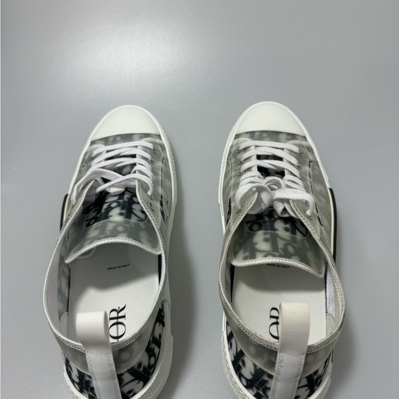 Dior | Shoes | Dior B23 Low Top Sneakers Logo Oblique White Black Mens Eu 46us 3 | Poshmark